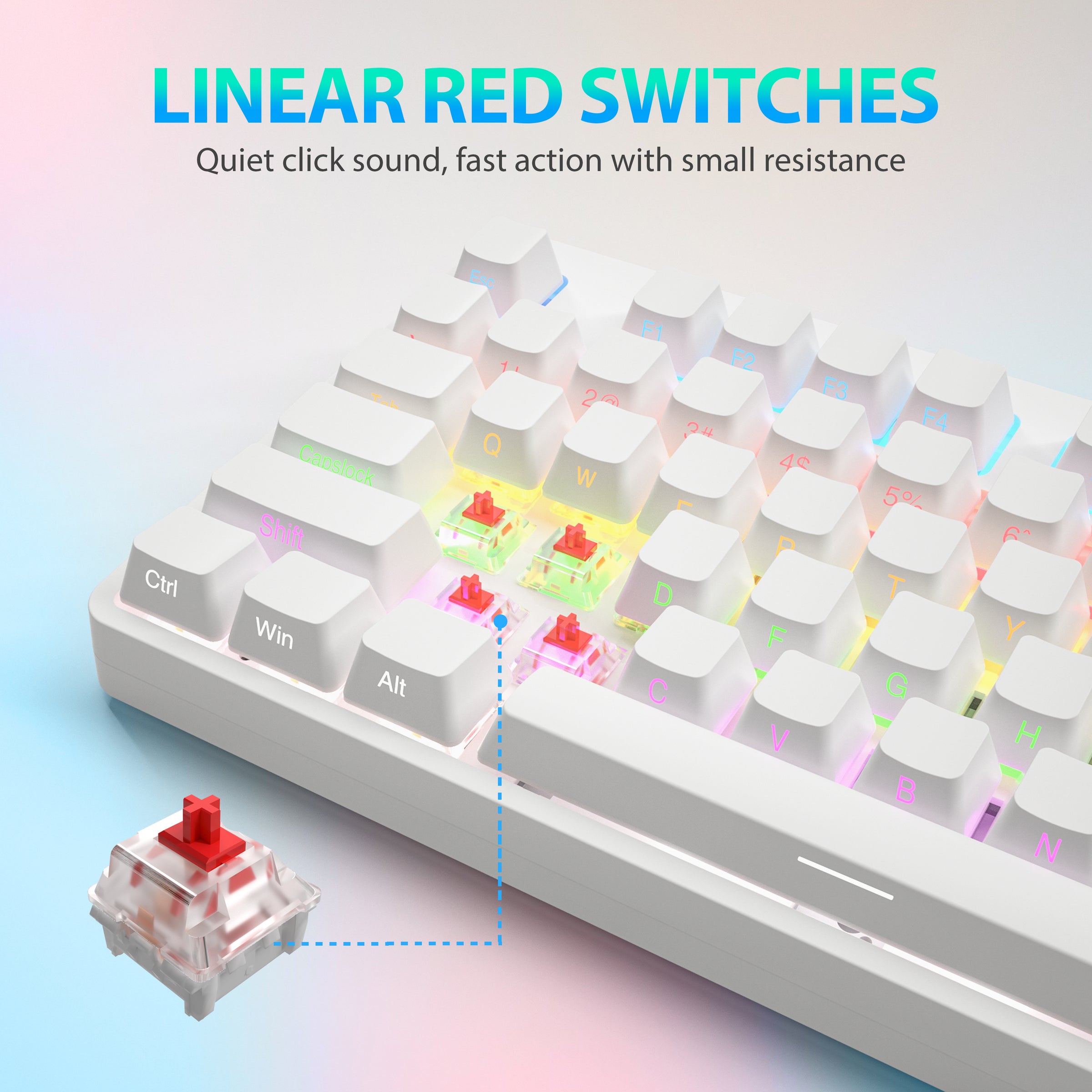 1908 Snow Elf Mechanical Gaming Keyboard – My Store
